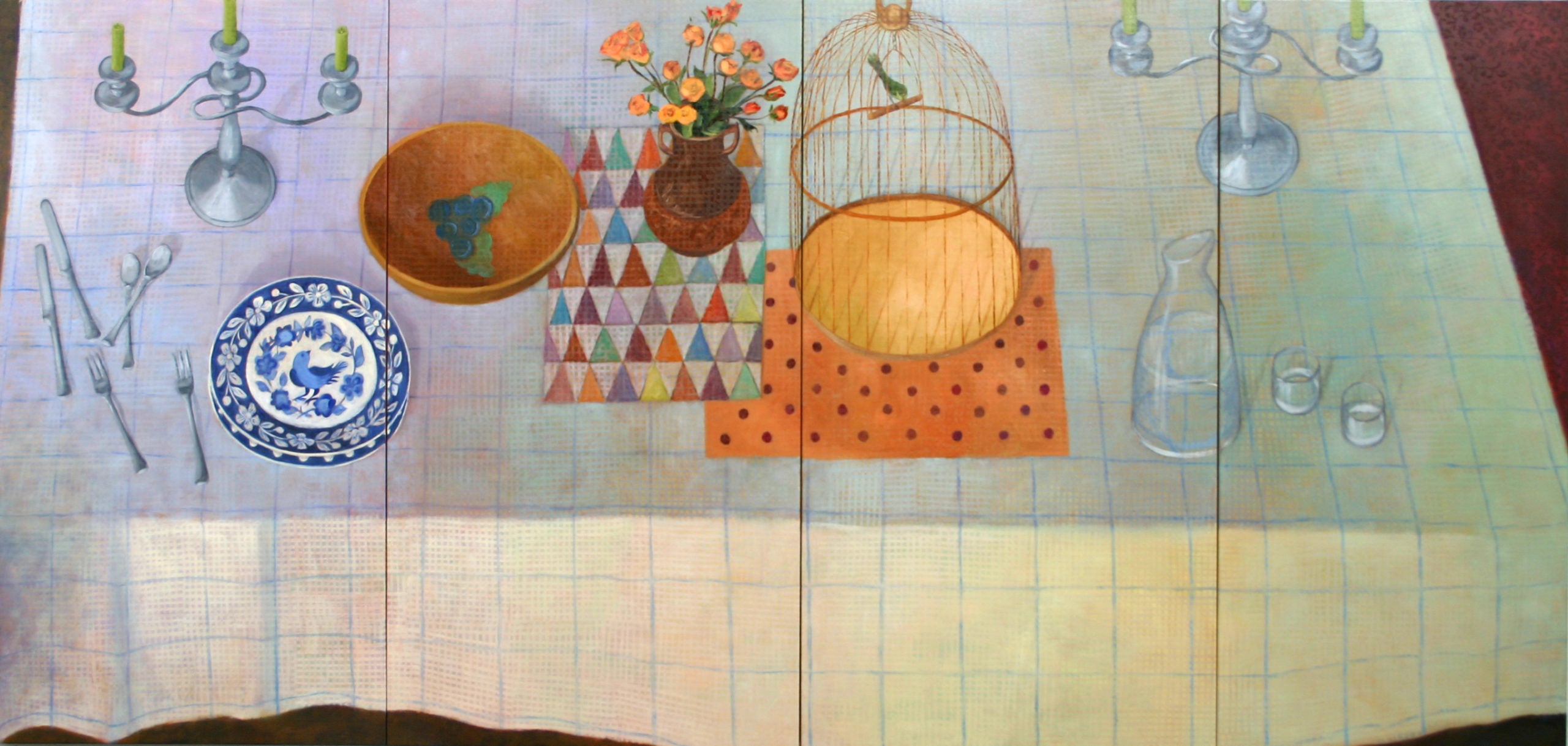 "Welcome to the Table" paintings by Terry Wise at Castle Street Cafe ...