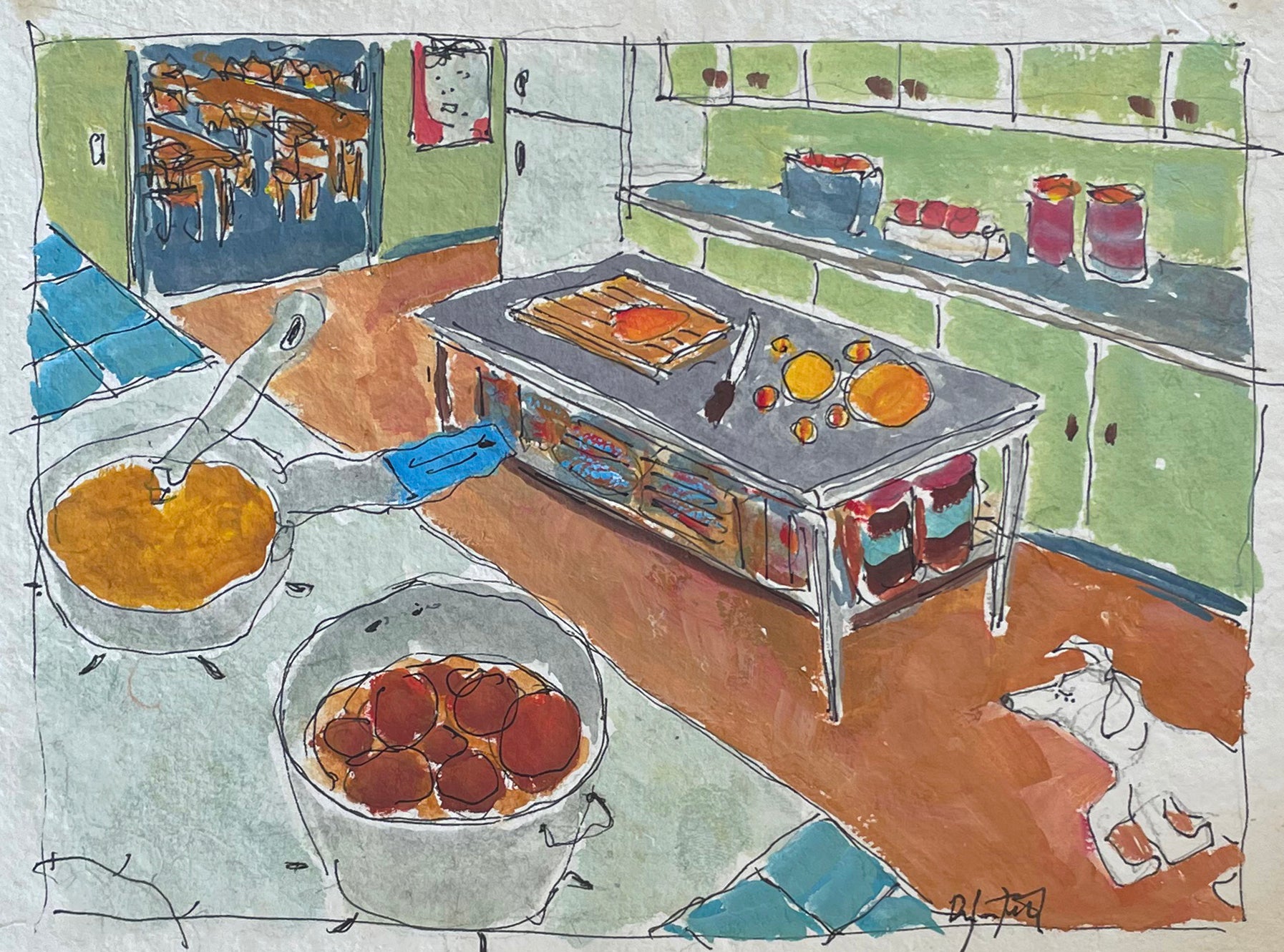 A Working Kitchen – Lauren Clark Fine Art